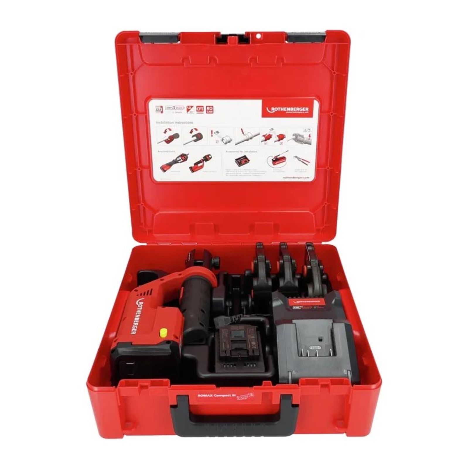 Rothenberger ROMAX COMPACT III Pressmaschine Set AMPShare TH16-20-26 ...