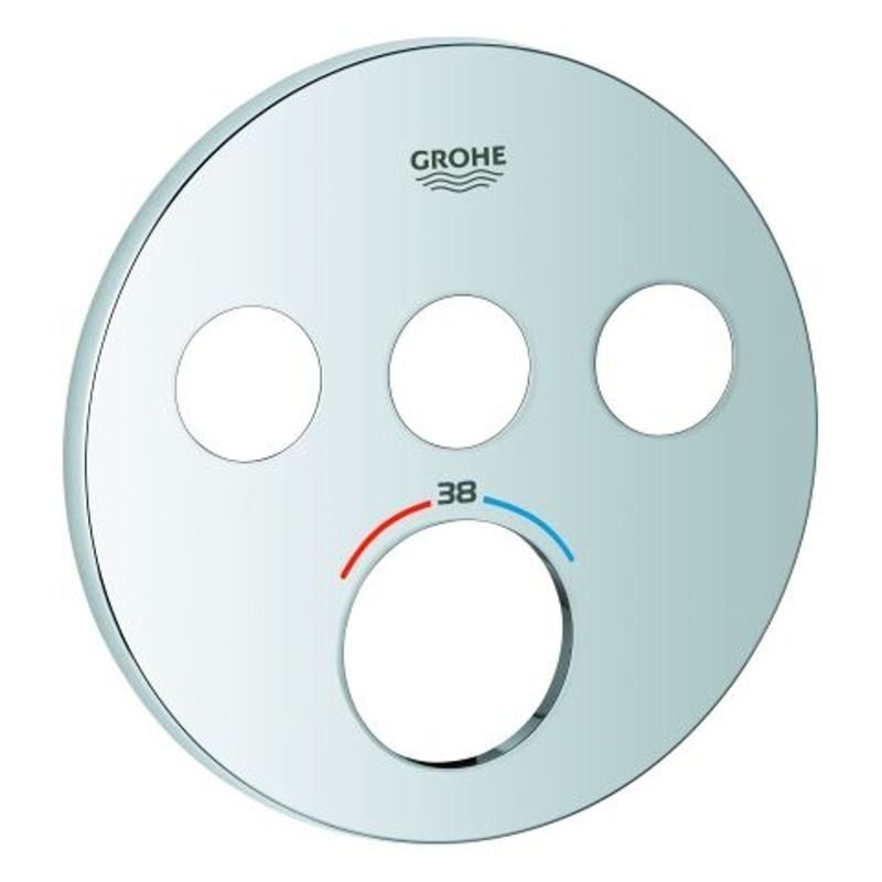 GROHE Rosette 49035 für SmartControl UP-THM rund mit 3 ASV chrom kaufen ...