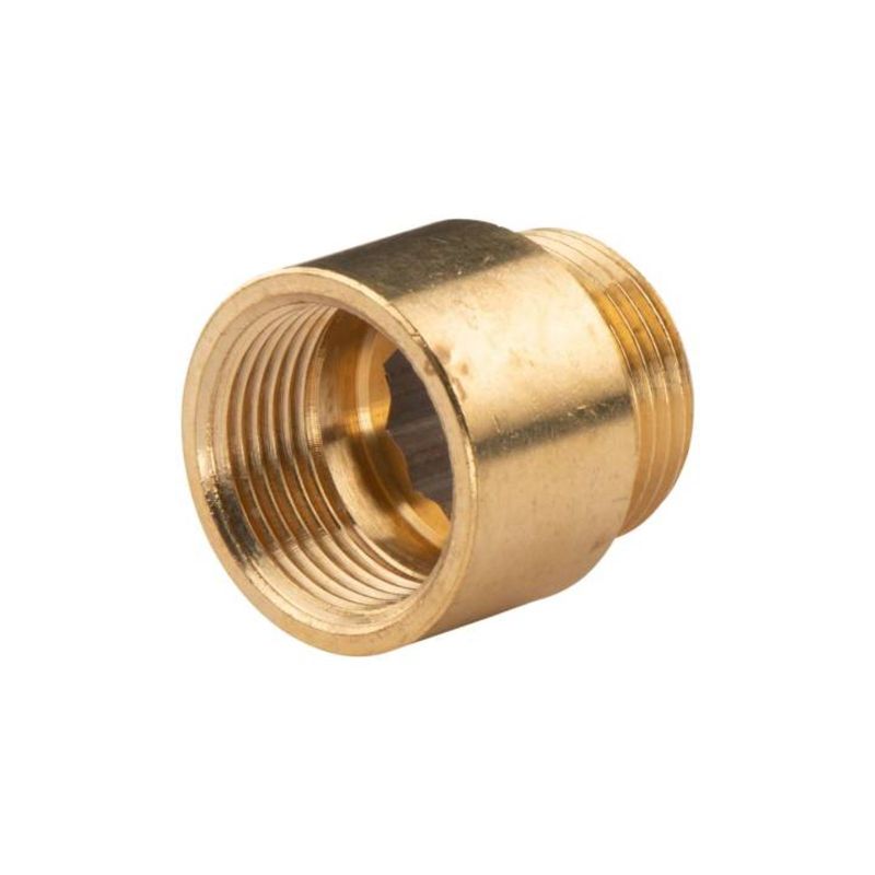 Messing Gewinde-Fitting Hahnverlängerung IG/AG 1" (DN 25) Länge 25mm - schwere Ausführung kaufen