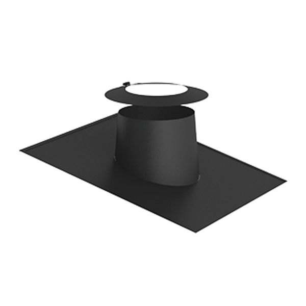 Jeremias DW-BLACK Dachdurchführung und Wetterkragen 5-15° mit ...