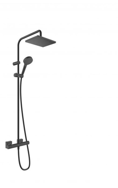 hansgrohe Showerpipe 230 1jet Vernis Sha mattschwarz mit ...