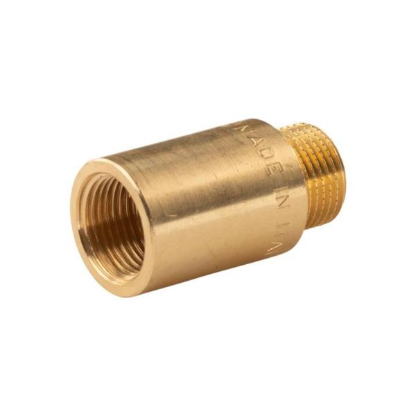 Messing Gewinde-Fitting Hahnverlängerung IG/AG 3/8" (DN 10) Länge 30 mm - schwere Ausführung kaufen