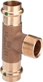 Pressfitting Viega Sanpress 2217.1 T-Stück 28 x 3/4" AG x 28mm kaufen | Selfio