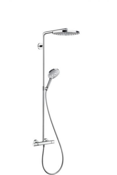 hansgrohe Showerpipe Raindance Select chrom mit Kopfbrause Raindance S ...