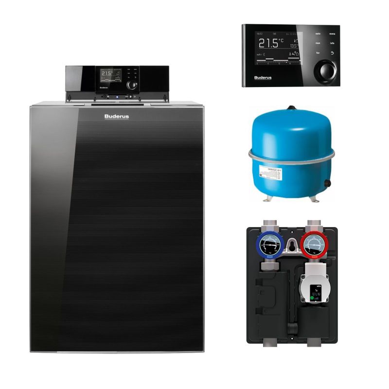 Buderus Paket K79S Öl-Brennwertkessel Logaplus KB195i 19 kW ...