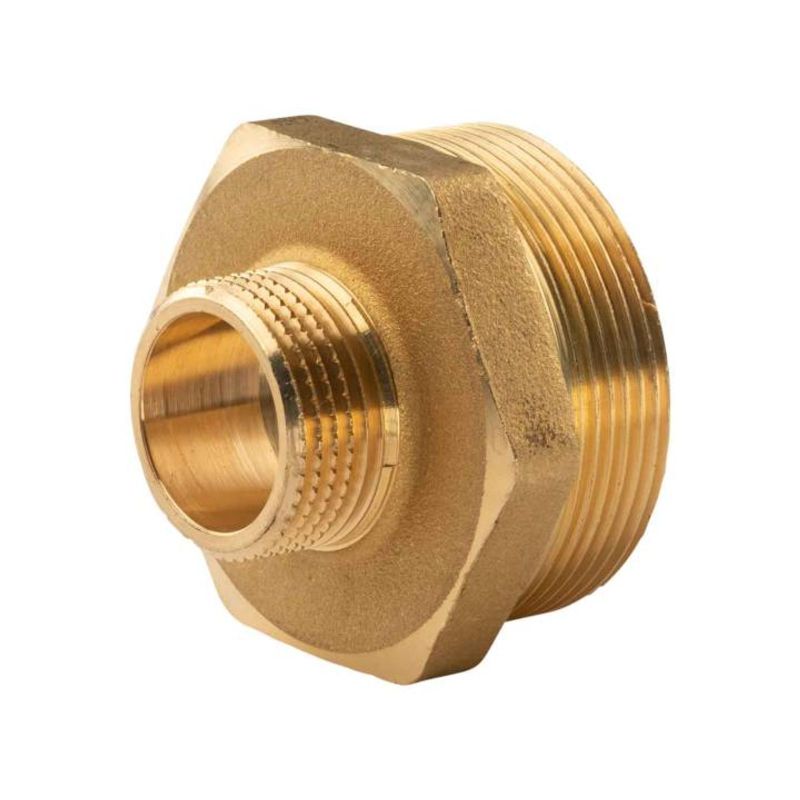 Messing Gewinde-Fitting Reduziernippel 1"AG (DN 25) - 2"AG (DN 50) - schwere Ausführung kaufen