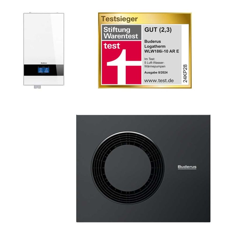 Buderus Luft-Wasser-Wärmepumpe Logaplus M WLW186i-10 AR E weiß kaufen