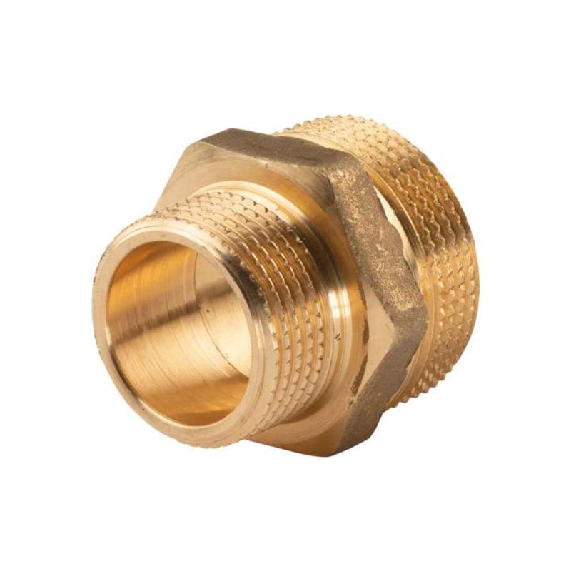 Messing Gewinde-Fitting Reduziernippel 1 1/4''AG (DN 32) - 1"AG (DN 25) - schwere Ausführung kaufen