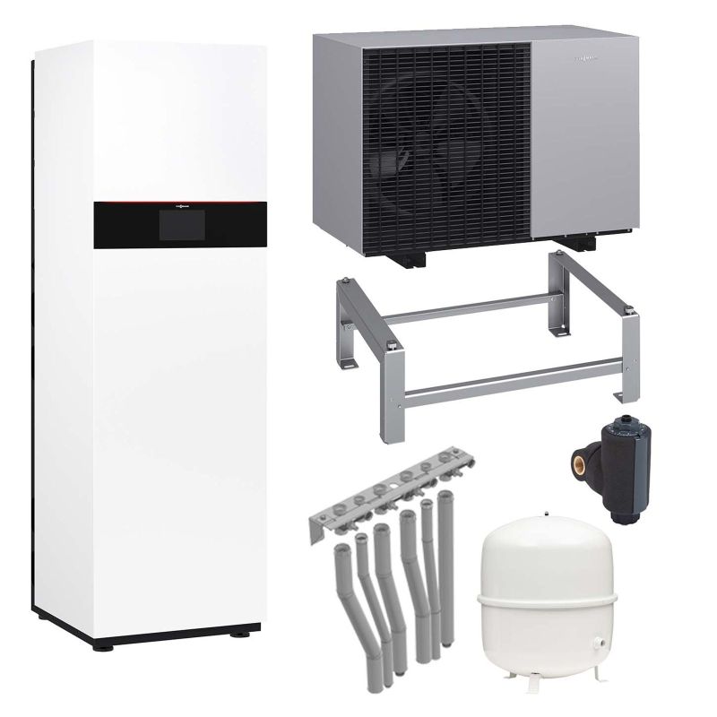 Viessmann Paket Vitocal 151-A Luft/Wasser-Wärmepumpe 5 kW AWOT-M-E-AC ...